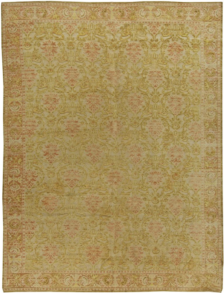 Spanish Botanic Design Handmade Wool Rug , index: BB6033