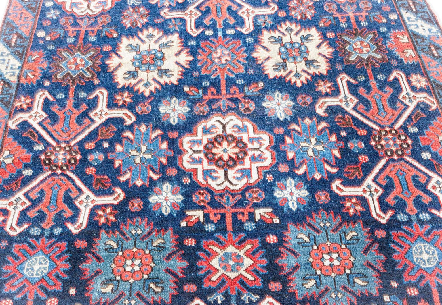 Antique Karabagh Rug – Vibrant Caucasian Charm , index: BB7908
